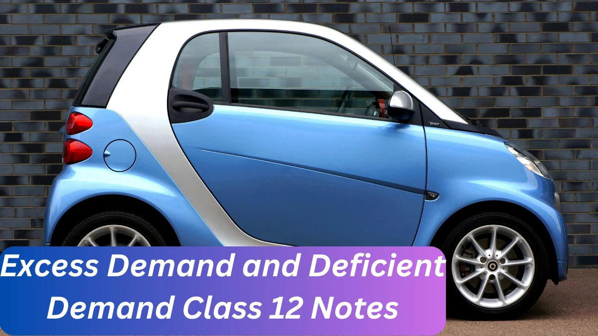 Excess Demand and Deficient Demand Class 12 Notes